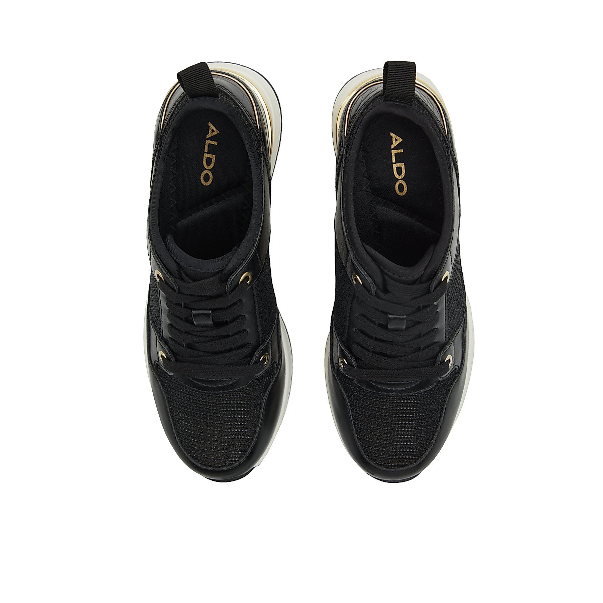 ALDO Women's Kourtt Sneaker, Black, 8.5