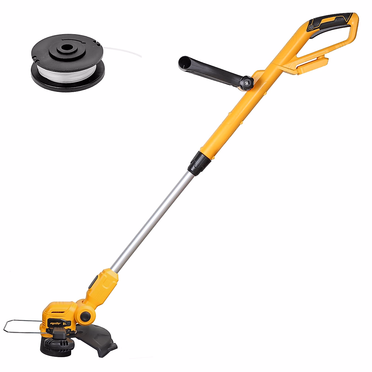 Cordless String Trimmer & Edger for Dewalt 20V Max Battery, Mellif Electric Weed Eater Brushless Weed Wacker w/ 10.2’’ Blade & Auto Line Feed & Safety Lock & Telescopic Shaft (Battery NOT Included)