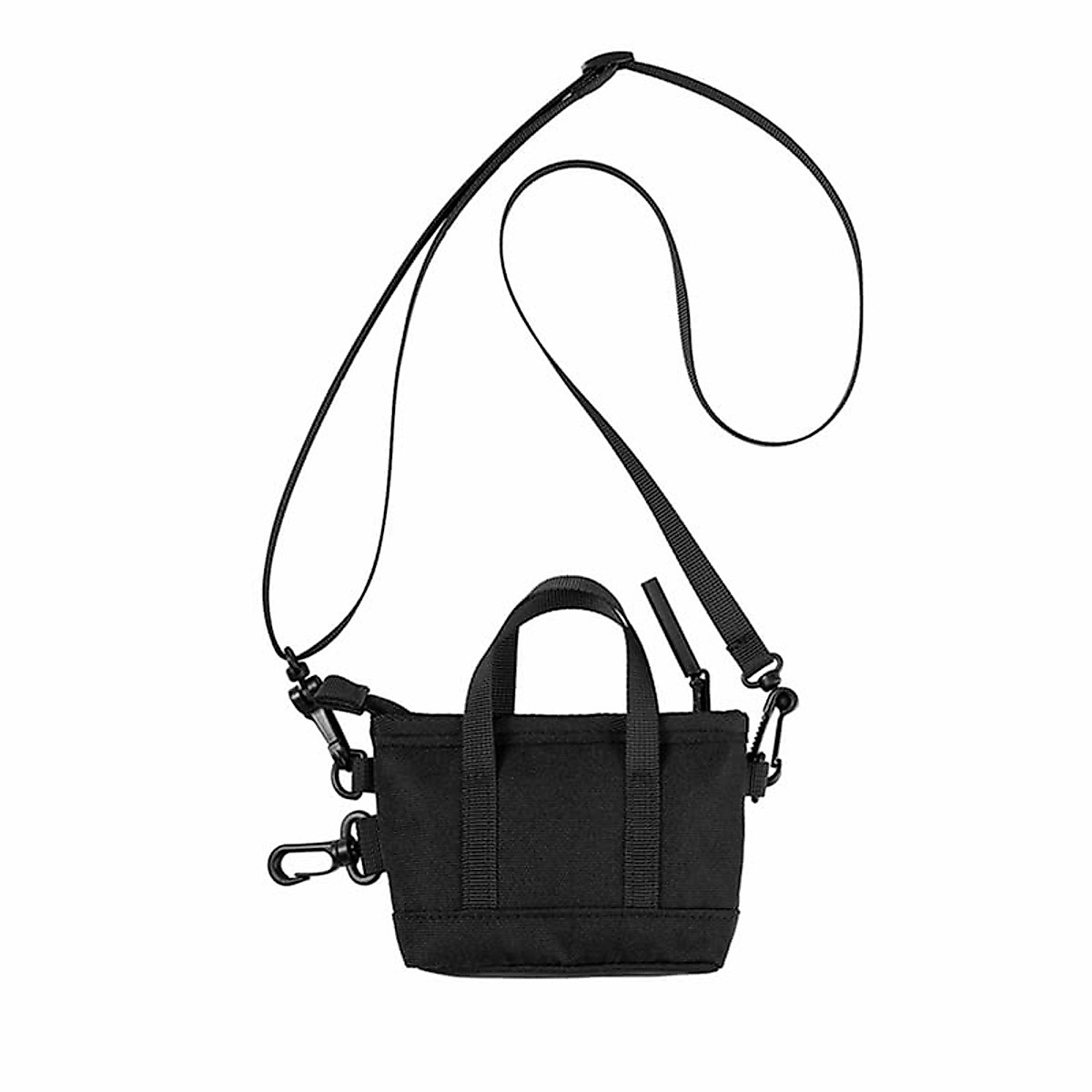 Amazing Pick (Black) Mini Tote Bag for Men Women Small Shoulder Crossbody Cell Phone Bag with Adjustable Shoulder Strap