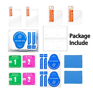 [6pcs] FINEST+ Screen Protector for GoPro Hero 8 Black Tempered Glass Screen Protector + Tempered Glass Lens Protector +Small Display Film for Go Pro Hero8 Action Camera