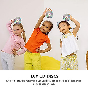 50Pcs Hand Decorated Discs handmade discs DIY Discarded Discs decorative DIY discs cd- r discs home decor Discs Craft blank recordable music rock plastic self made bird