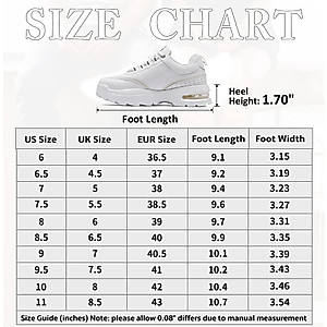 Vepose Women's 8019 Fashion Sneakers, Air Cushion Lace-up Walking Sneakers, Grey, Size 8 US -Memory Foam Running Shoes(CJY8019 Grey 08)