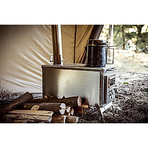 OneTigris TIGER ROAR Tent Stove, Portable Wood Burning Stove for Winter Camping Hunting and Outdoor Cooking, Pipes Included.