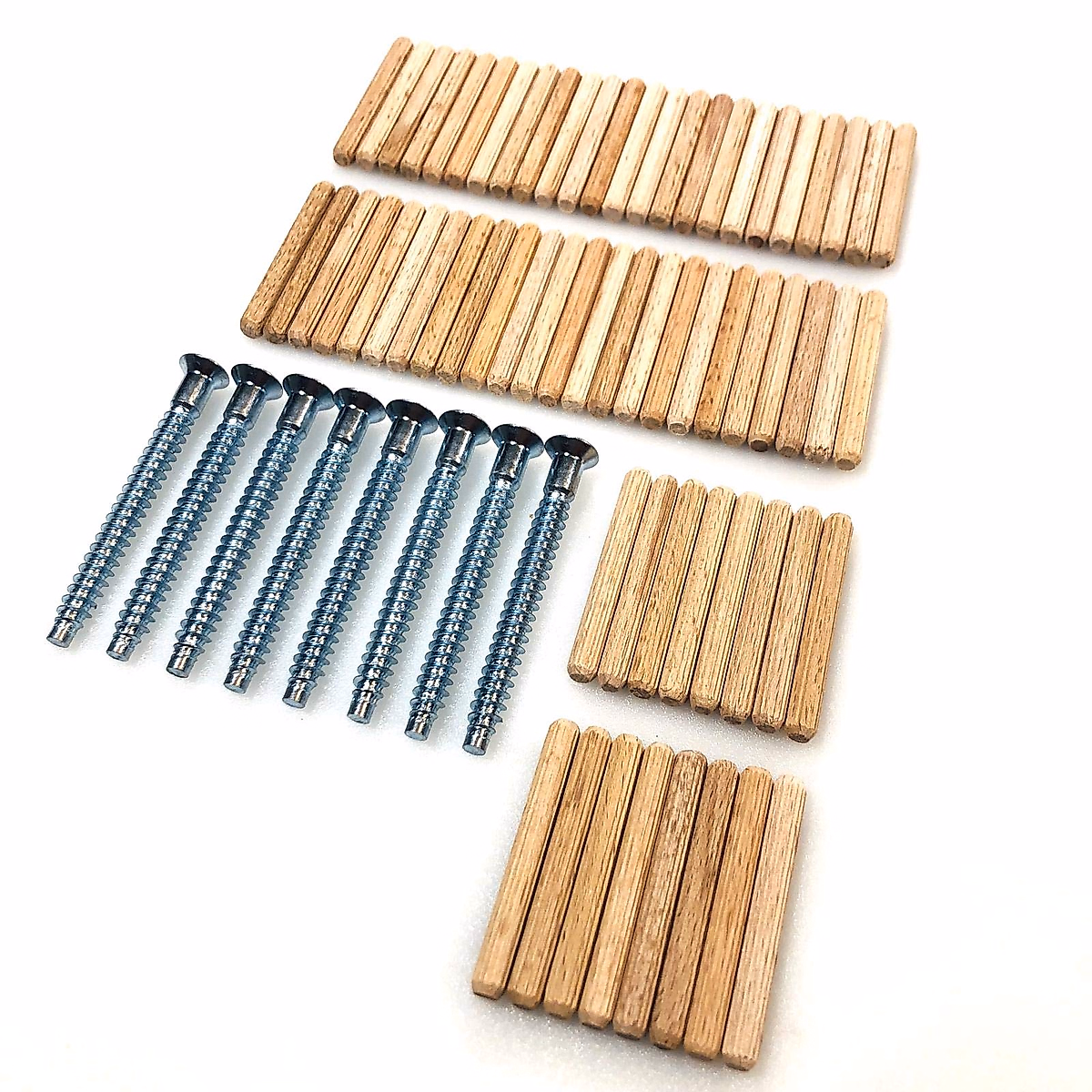 ReplacementScrews Hardware Kit Compatible with IKEA KALLAX 3 x 4 Shelf Unit 104.099.32 - All Screws (104321) and Dowels (101339)
