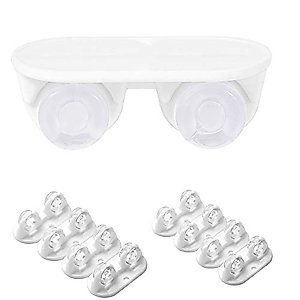 Adhesive Caster Wheels, Non Swivel Castors, Furniture Storage Box Pulley, Mini Self Adhesive Caster Wheels for Trash Can, Baby Toys Car, Cloth Bin, Container, Cabinet, Moving Carton (Pack of 8)