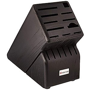 WÜSTHOF 17-Slot Black Knife Storage Block