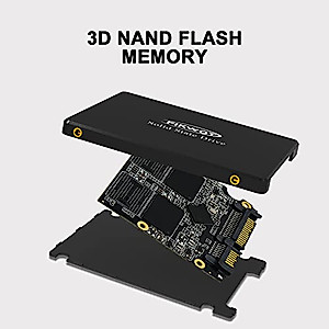 Fikwot FS810 1TB SSD SATA III 2.5" 6GB/s, Internal Solid State Drive 3D NAND Flash (Read/Write Speed up to 550/500 MB/s) Compatible with Laptop & PC Desktop