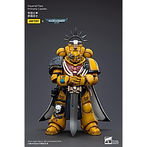 BLOOMAGE JOYTOY (BEIJING) TECH Warhammer 40k: Imperial Fists Primaris Captain 1:18 Scale Figure