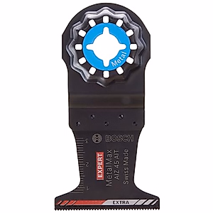 Bosch Professional 1x Expert MetalMax AIZ 45 AIT Multitool Blades (for Steel, Stainless steel, Width 45 mm, Accessory Multitool), black/blue
