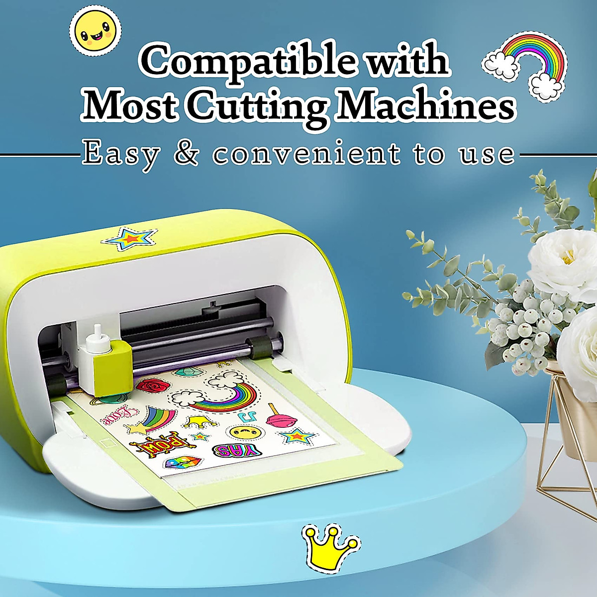 Koala Glossy Sticker Paper for Inkjet & Laser Printer, Printable Photo Sticker Paper, 20 Sheets 8.5x11 In Self-Adhesive Photo Paper for Scrapbooking, Brand Logo, Party Decor Stickers