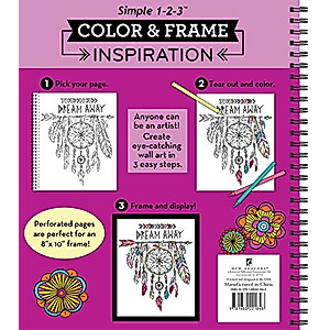 Color & Frame - Inspiration (Adult Coloring Book)