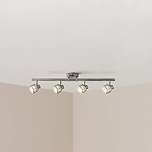 Hampton Bay 4-Light Pewter Integrated LED Track Lighting Fixture