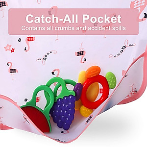 Accmor 3 Pack Long Sleeve Baby Bibs, Waterproof Sleeved Bib, Toddler Soft Bib for 6-24 Months
