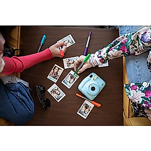 Fujifilm Instax Mini 11 Instant Film Camera with Automatic Exposure and Flash, Polaroid Camera, Fujinon 60mm Lens with Selfie Mirror, Optical Viewfinder - Lilac Purple (Renewed)