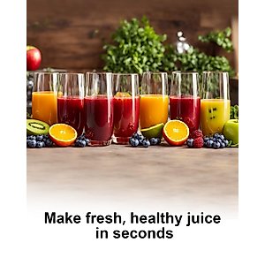 Juicer Machines, SiFENE Compact Centrifugal Juicer Extractor, Juice Maker for Vegetable and Fruit with 3-Speed Setting, Non-BPA, Easy to Clean (White)