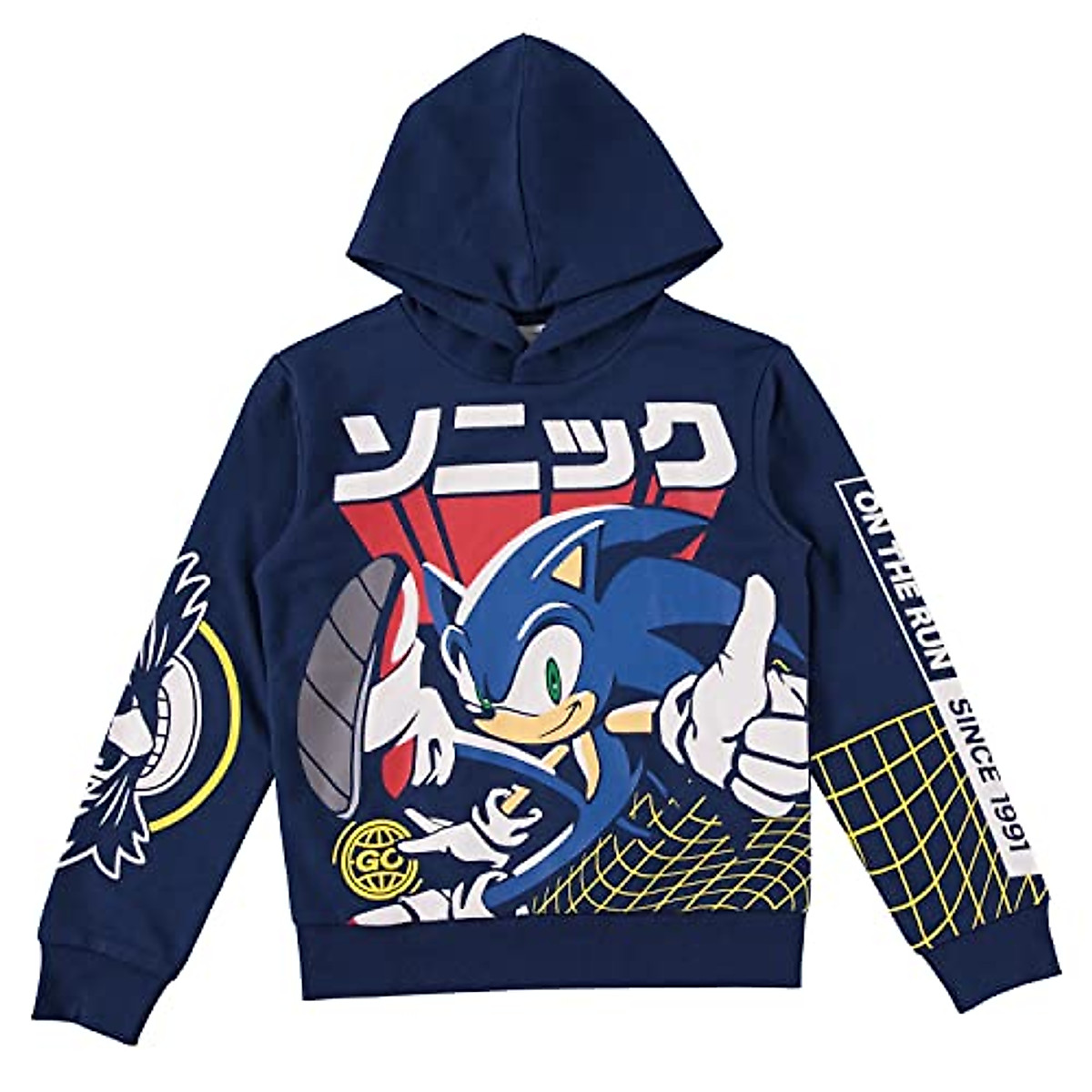 FREEZE Boys Sonic Hoodie and Jogger Sweatpants - Sonic The Hedgehog Boys 2-Piece Outfit Set sizes 4-16