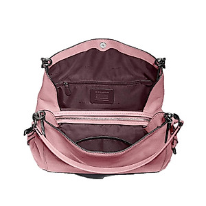 COACH Dalton 31 Leather Shoulder Bag Pewter/Aurora