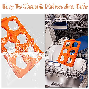 7pcs Griddle Egg Ring Tray Silicone Egg Pancake Mold for Blackstone Griddle Non-Stick Detachable Egg Ring for Frying Eggs Heat Resistant Silicone Egg Molds, 4 Different Shapes