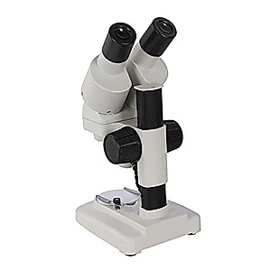 DLOETT 2 0X / 40x Stereo Microscope 45 ° Tiltted Eyepieces with Eyecup Top LED Vision PCB Saler Mobile Repair Tool