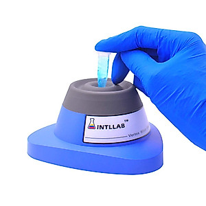 INTLLAB Lab Vortex Mixer, Touch Function Lab Vortexer, Tattoo Ink, Gel Polish, Eyelash Adhesives, Acylic Paints, Test Tubes and Centrifuge Tubes