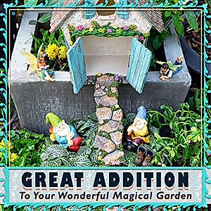 Twig & Flower The Miniature Fairy Garden Accessories, Fairy Garden Walkway, Fairy Garden, Gnome Decor with Fairy Moss and Flowers, Fairy Accessories for Fairy House Gnome Gifts for Her