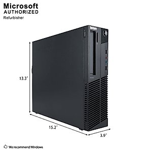 Lenovo ThinkCentre M92p High Performance SFF Desktop Computer, Intel Core i5 CPU up to 3.6GHz, 8GB DDR3 RAM, 500GB HDD, Windows 10 Professional (Renewed) (i5 8GB WiFi)