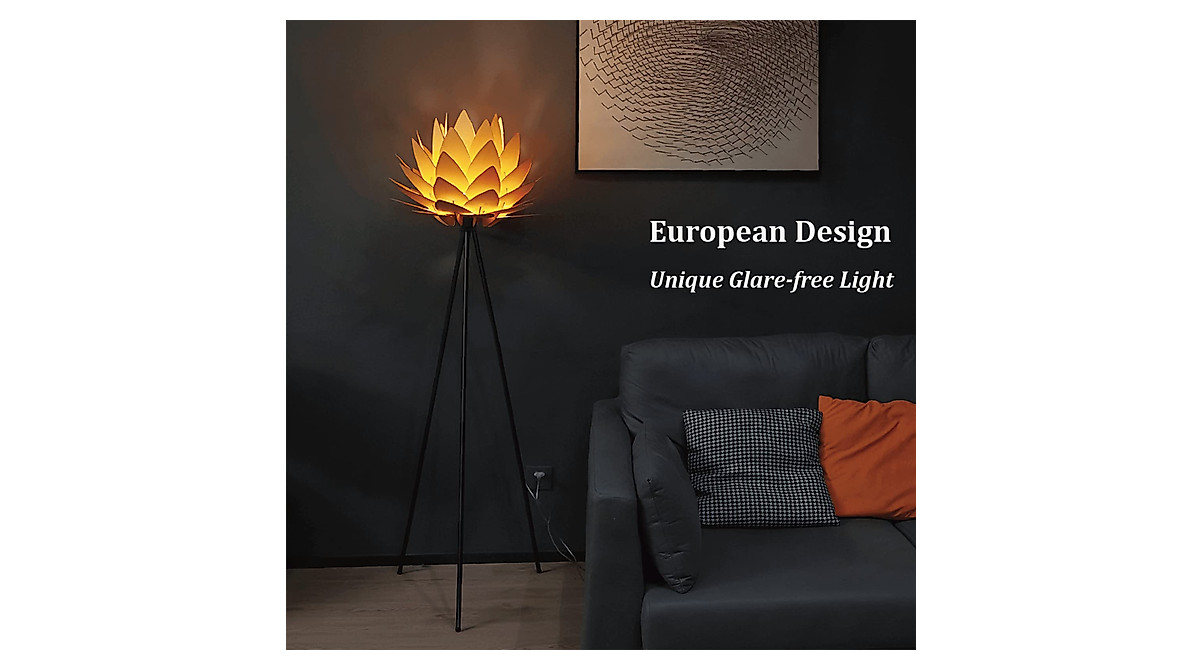 FINNCHY Boho Floor Lamp for Living Room & Bedroom | Modern Vintage Design