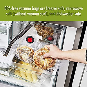 ZWILLING Fresh & Save 4-pc Vacuum Sealer Starter Set, Reusable Sous Vide Bags, Meal Prep