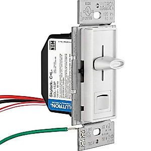 Lutron Skylark LED+ Dimmer Switch for Dimmable LED, Halogen and Incandescent Bulbs | Single-Pole or 3-Way | SCL-153P-WH | White
