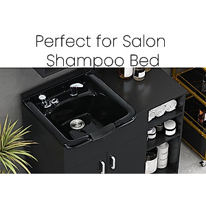 Salon Shampoo Bowl Faucet Vacuum Breaker Kit Spa Beauty Salon Shampoo Bowl Sink Hair Salon Bath Accessories Bathroom Hot Cold Faucet Spray Hose Replacement Set for Backwash Barber Chair