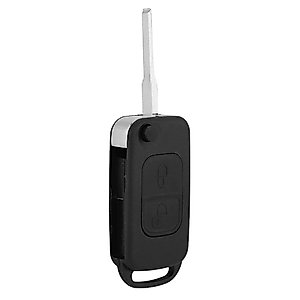 KIMISS Remote Key Shell, Flip 2 Button Remote Key Fob Case Shell Cover Fit For Mercedes Benz SLK Class E113 ACES W168