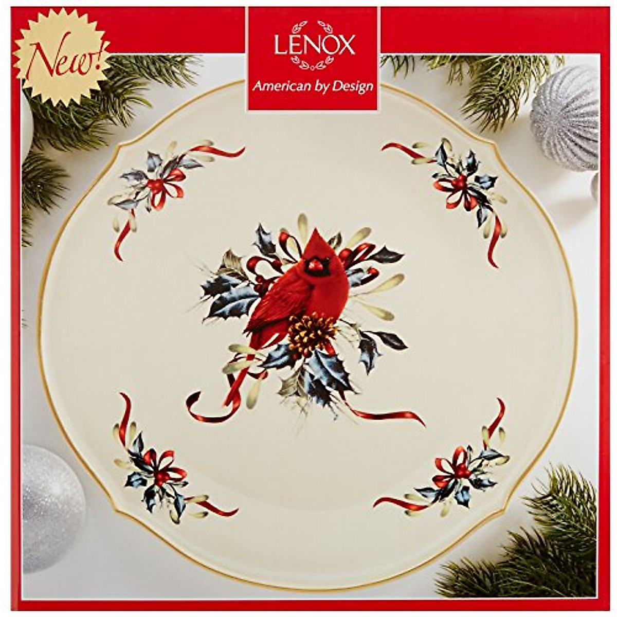 Lenox 853785 Winter Greetings Round Serving Platter