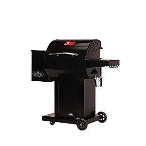 UNITED STATES STOVE CO Pellet Grill, Hooch USG350, Black