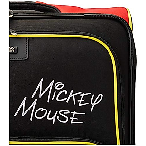 American Tourister Disney Softside Luggage with Spinner Wheels, Mickey Mouse Pants, Checked-Large 28-Inch