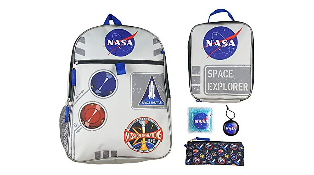 Bioworld NASA Space Explorer Backpack 5 Piece Set - Space Adventure Gear