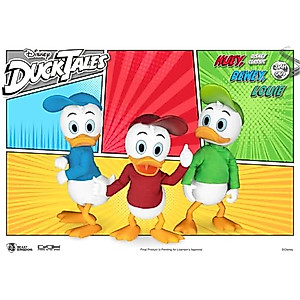 Beast Kingdom DuckTales: Huey, Dewey and Louie DAH-069 Dynamic 8ction Action Figure Set, Multicolor