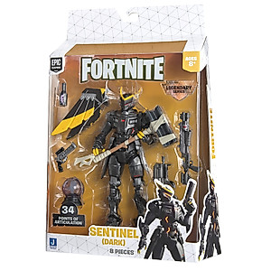 Fortnite Legendary Series, 1 Figure Pack - 6 Inch Sentinel (Dark) - Action Figure - Includes 7 Accessories