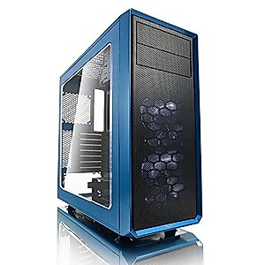 Fractal Design FD-CA-FOCUS-BU-W Focus G ATX Mid Tower Computer Case Petrol Blue