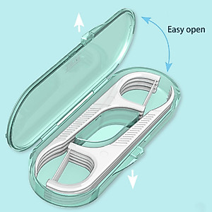 Fresh Clean Floss Picks, for Extra Tight Teeth,Easy to Carry,10 Pack with Travel Case,Prevent Tooth Decay & Gum Disease