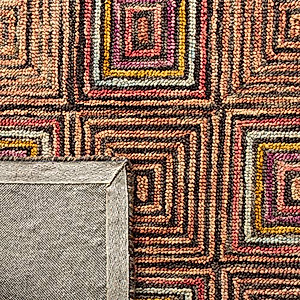 SAFAVIEH Aspen Collection 6' x 9' Pink / Blue APN285U Handmade Boho Wool Area Rug