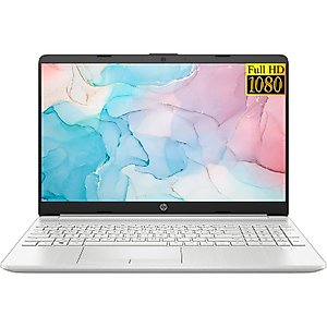 HP 15.6 Laptop, FHD 1080P IPS Display, 11th Gen Intel Core i3-1115G4, 16GB DDR4 RAM, 512GB PCIe SSD, HDMI, WiFi, Bluetooth, Finger Print Reader, Win10 Home, Silver (HP Notebook Laptop 2022 Model)