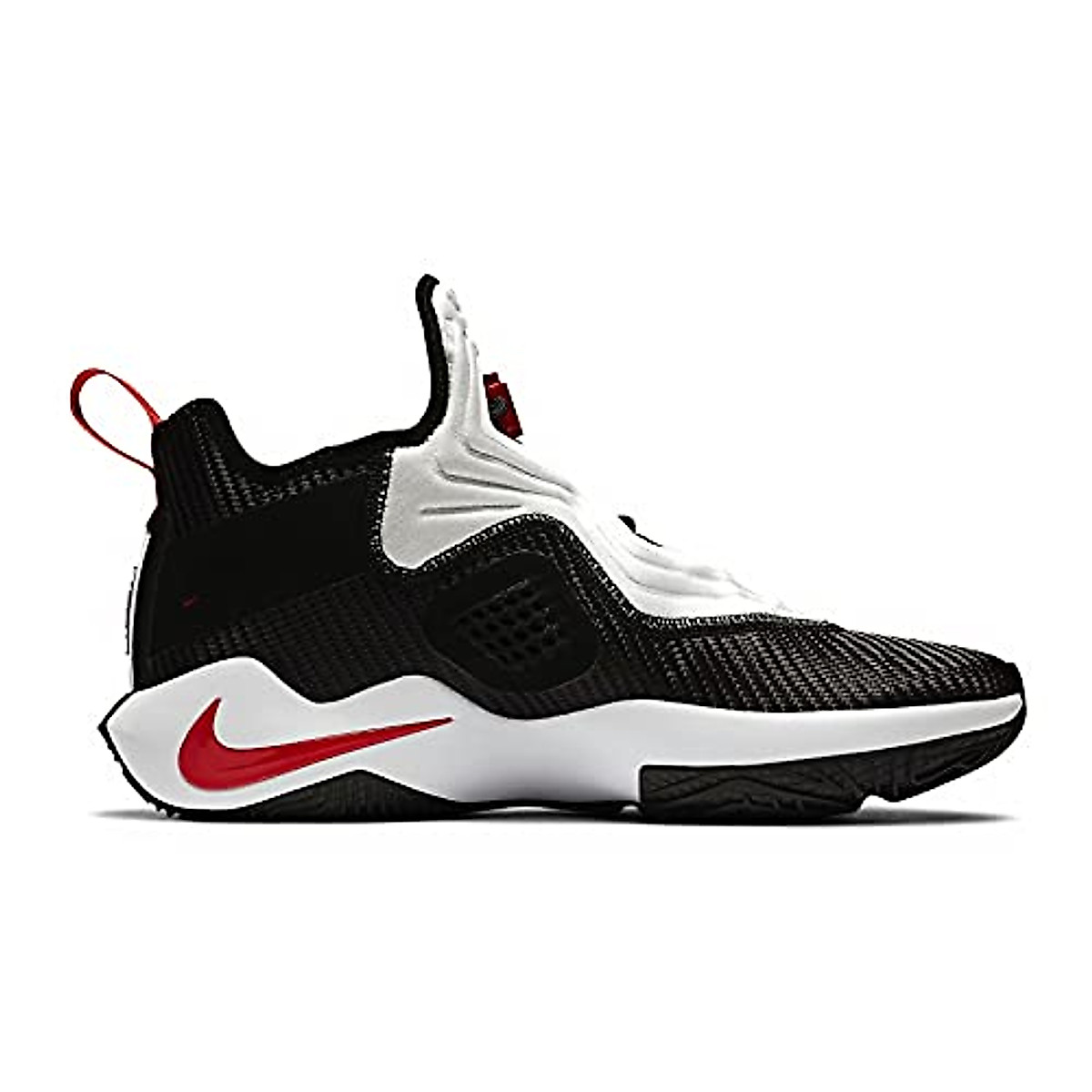 Nike Mens Lebron Soldier XIV 14 Basketball Shoes (Black/White-University Red, Numeric_12)
