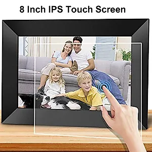 BIHIWOIA Digital Picture Frame Digital Photo Frame WiFi,1920 * 1200 IPS Touch Screen,Built-in 16GB Storage, HD Display, Auto-Rotate, Share Photos and Videos via Frameo App