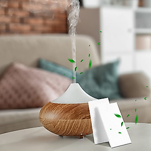 100 Pack Aroma Pads Aromatherapy Car Diffusers Essential Oil Unscented Refill Car Essential Oil Diffuser Replacement Pluggable Aroma Humidifier Pad