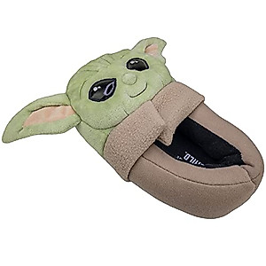 STAR WARS The Mandalorian, Grogu Baby Yoda Boys Slipper Full Body, Kids Size 13/1