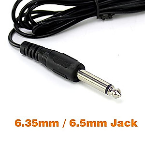 JXRYWF 3.5mm Screw Lock Stereo 1/8" to 6.35mm 1/4" Jack Guitar Audio Cable Instrument Cord for Sennheiser Wireless SK EK 100 300 500 G3…