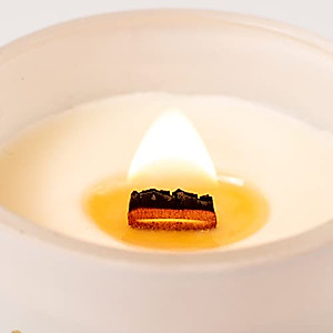 Wood Wick Scented Candle Set with Natural Aromatherapy Oils. Motivational and Inspirational Gift for Women, Birthday, Anniversary, Housewarming, Home Décor