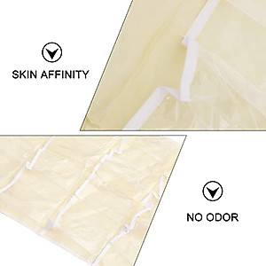 Cabilock 3pcs16 Bathroom Hanging Clear Bag Back Living Grey Mesh Shelf Bags Shoe with Pockets Organizer Over Large Sock Dormitory Room, Bedroom Grey, Home Rack Socks Tidy Bra Door: Hanger