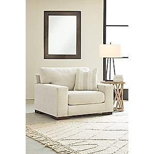 Signature Design by Ashley Maggie Contemporary Upholstered Chair and a Half, Beige