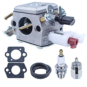 Adefol Carburetor Kit for Husqvarna 340 345 350 353 Chainsaw for Jonsered CS2141 CS2145 CS2147 CS2150 CS2152 Replaces ZAMA C3-EL18